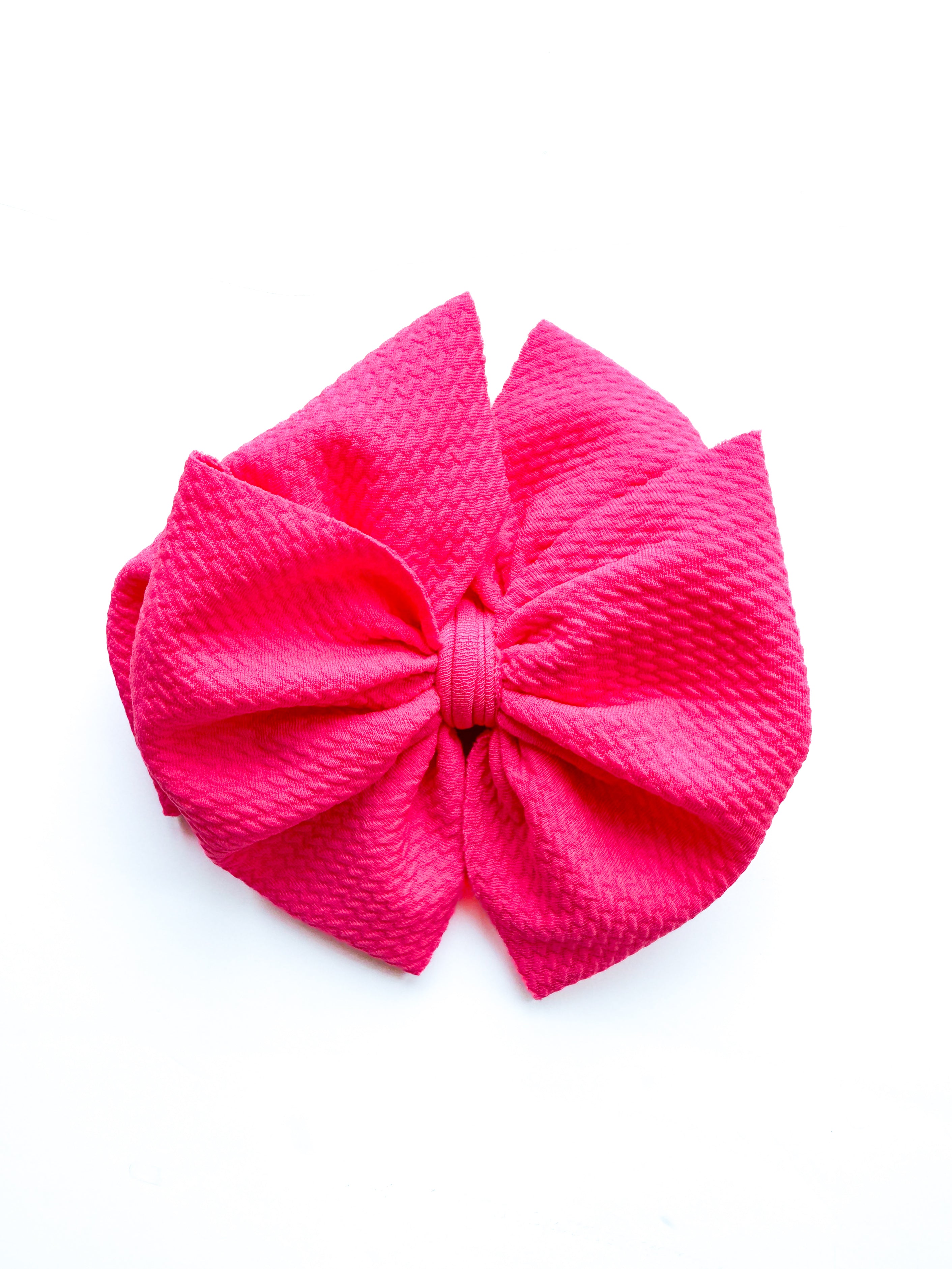 Poppy Pink - Double Loop Hair Bow - Made to Order – Little Roo's MN, LLC