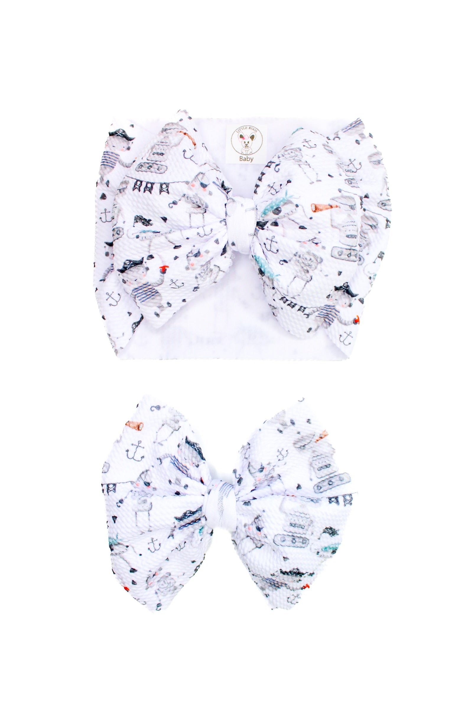 Arggg Robots! - Hair Bow - Made to Order – Little Roo's MN, LLC