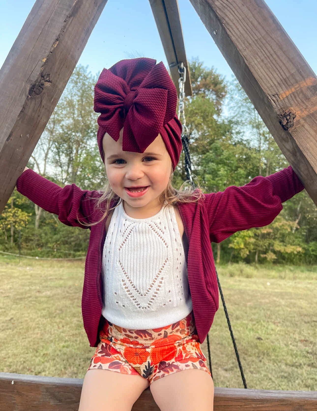 Cabernet - Double Loop Hair Bow - Made to Order – Little Roo's MN, LLC