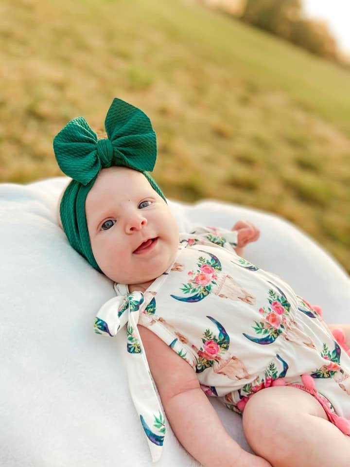 Peacock - Hair Bow - Made to Order – Little Roo's MN, LLC