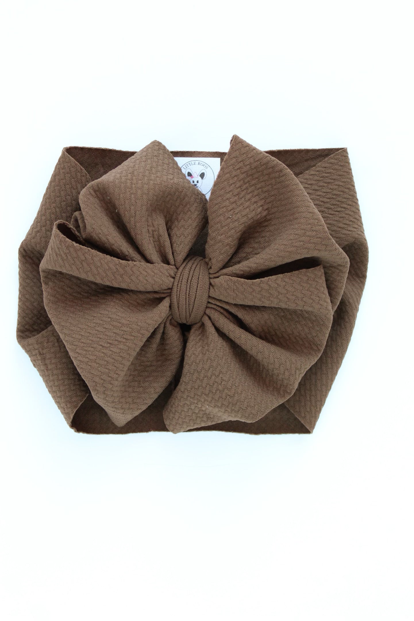 Cocoa - Double Loop Hair Bow - Made to Order – Little Roo's MN, LLC