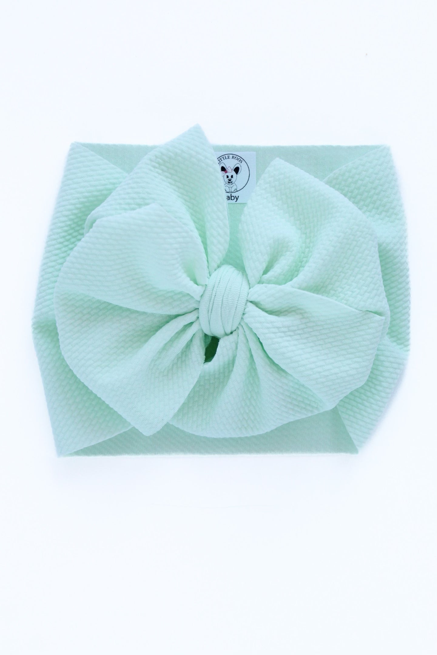 Pistachio - Double Loop Bow - Made to Order – Little Roo's MN, LLC