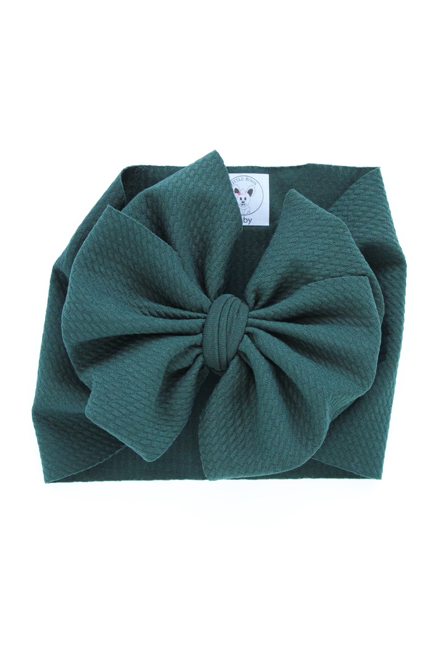 Evergreen - Double Loop Hair Bow - Made to Order – Little Roo's MN, LLC